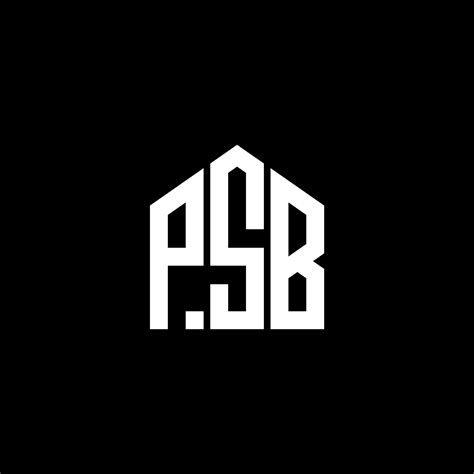 Psb Letter Design Psb Letter Logo Design On Black Background Psb