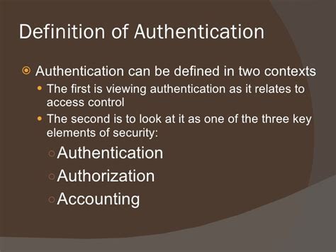 Ch08 Authentication