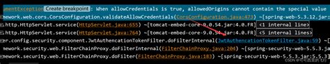 Javalangillegalargumentexception When Allowcredentials Is True Allowedorigins Cannot Contain