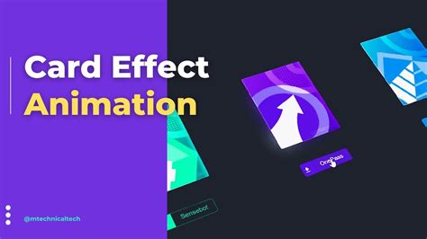 card effect animation css mtechnical tech youtube
