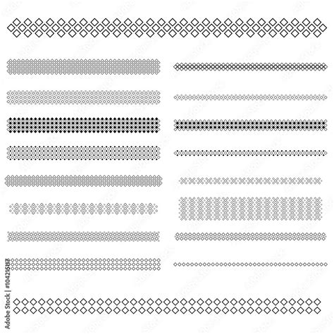 Design Elements Text Divider Line Set Stock Vector Adobe Stock