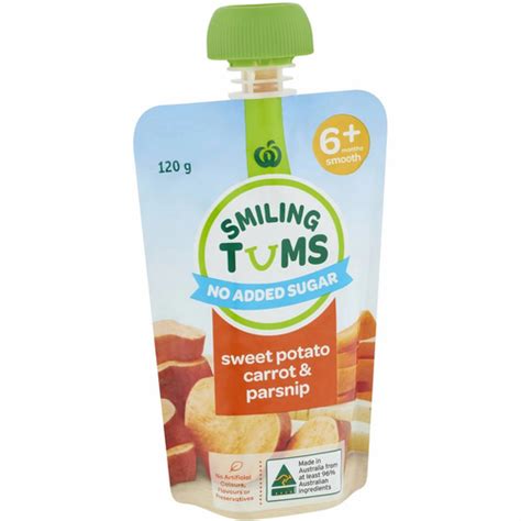 Woolworths Smiling Tums 6 Months Sweet Potato Carrot And Parsnip 120g Zula Getz Woolworths Smiling Tums 6 Months Sweet Potato Carrot And Parsnip 120g Zula Getz