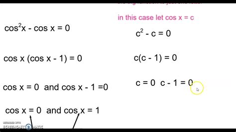 Explaining Trig Equations With Factoring Youtube
