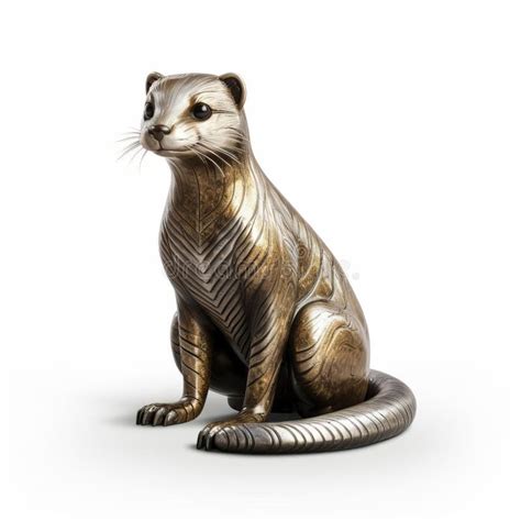 Creating Realistic Mongoose 3d Model With Metal Texture Stock Illustration Illustration Of
