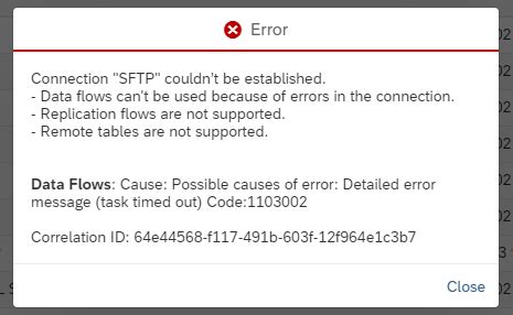 Generic SFTP Connectivity Error SAP Community