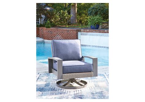 Half Moon Beach Outdoor Swivel Lounge Chair With Cushion
