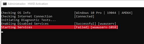 failed [wuauserv 1058] · issue 190 · massgravel microsoft activation
