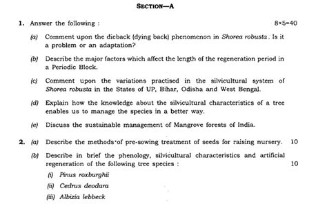 Download UPSC IFoS Exam Paper Optional Subject Forestry UPSC IAS EXAM PORTAL