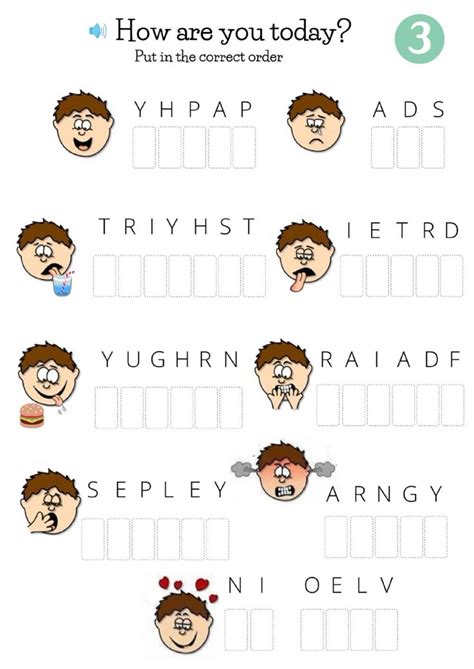 Auto Lágrima Retirada Fichas De Las Emociones En Ingles Para Niños Director Exceder Acelerar
