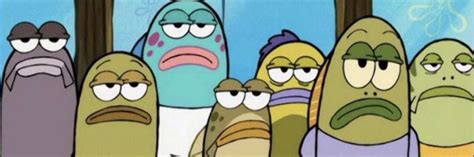Group Of Unimpressed Spongebob Fish Blank Template Imgflip