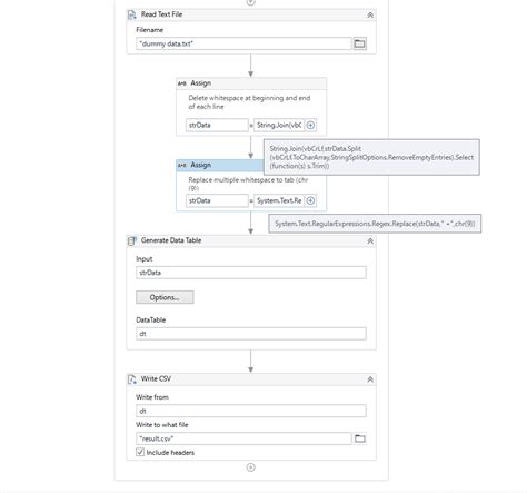Problem With Text File To Data Table To Csv File Conversion