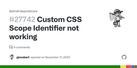 Custom Css Scope Identifier Not Working · Issue 27742 · Dotnet