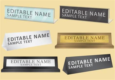 Nameplate Vector Art Icons And Graphics For Free Download