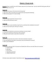 Module StudyGuide Updated Rtf Module Study Guide Directions Please Complete This Review