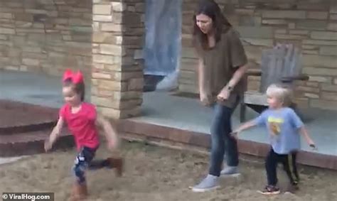 Aunt Shows NO Mercy To Her Nephew And Niece Pushing Them To The Ground Daily Mail Online