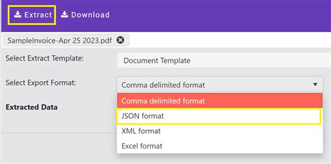 simple data extraction from pdf documents