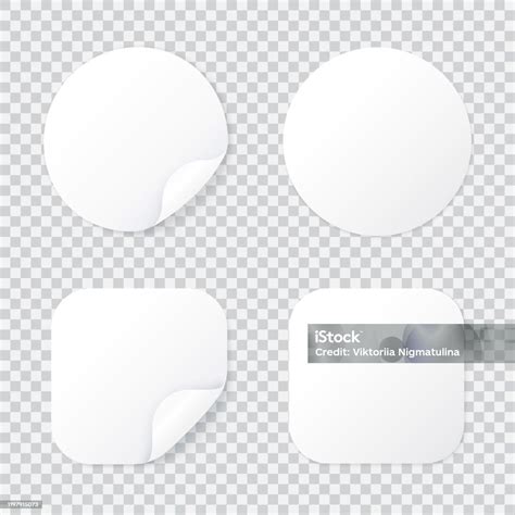 구부러진 모서리와 둥근 사각형 스티커 그림자로 격리 흰색 패치 템플릿 끈적 끈적한 가격 태그 또는 플립 접힌 코너 벡터 현실적인