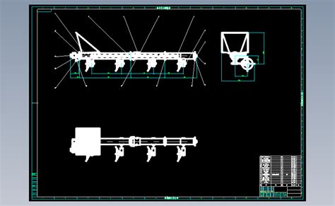 鸡场自动喂食系统 AutoCAD 2013 模型图纸下载 懒石网