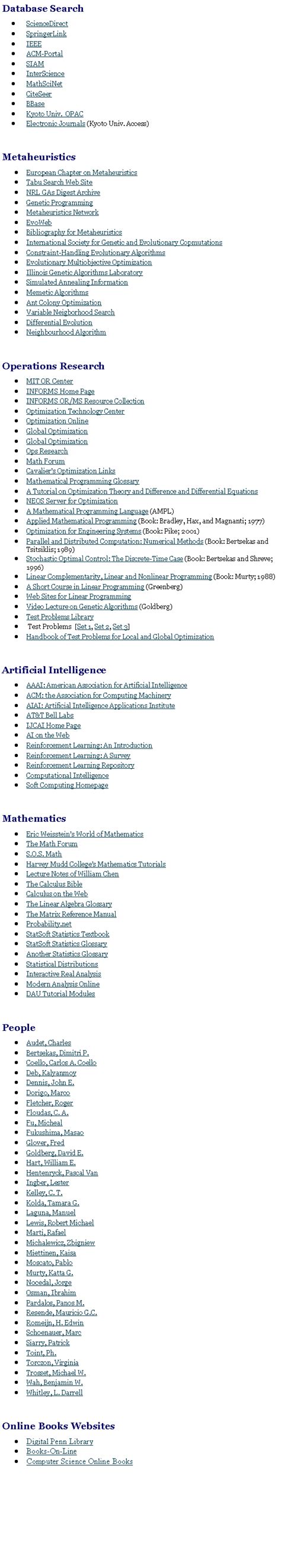 research links