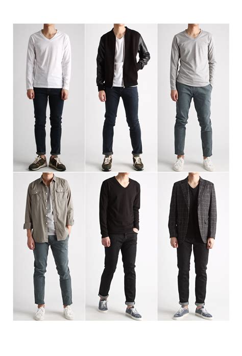 기본 브이넥 무지 긴팔티9컬러 Vneck03 Streetwear Men Outfits Men Fashion Casual Outfits Mens Casual