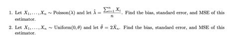 Solved Let X XnPoisson λ and let λ ni nXi Find Chegg com