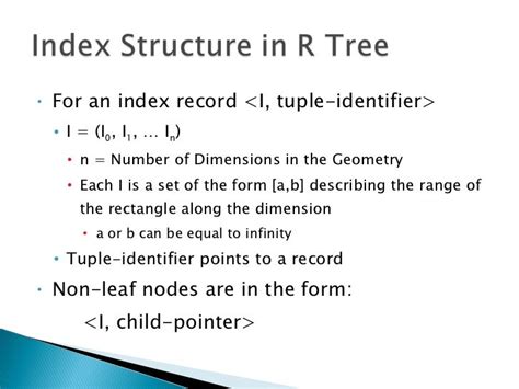 indexing data structure