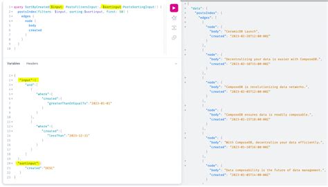 Tutorial Query Filtering And Ordering In ComposeDB