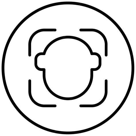 Premium Vector Face Scan Vector Illustration