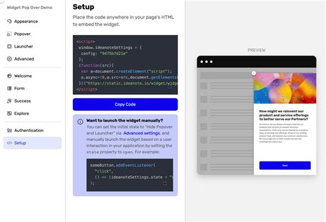 Advanced Widget Options Ideanote Help