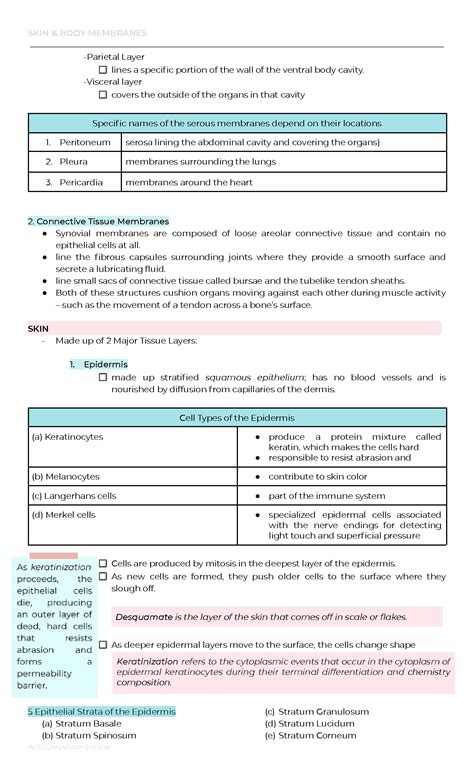 Solution Skin Body Membranes Studypool