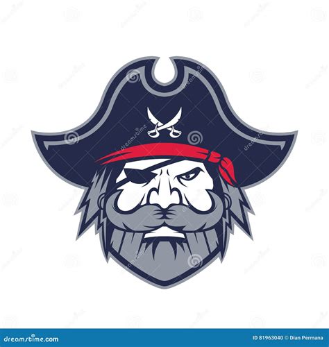 Pirate Head Mascot Stock Vector Illustration Of People 81963040