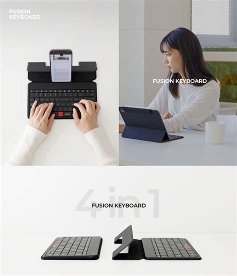 퓨전키보드 유니버셜 2세대 Mkb420 블루투스 휴대용 무선 터치패드 아이패드 프로 갤럭시 탭 태블릿 감도 깊은 취향 셀렉트샵 29cm