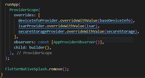 Don T Trigger Scoped Providers Should Specify Dependencies Outside Of Main On RunApp Calls