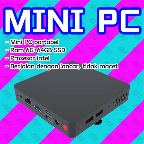 Jual Mini Pc Intel Celeron N Dual Core Ram G Gb Ssd Portabel Windows Shopee Indonesia