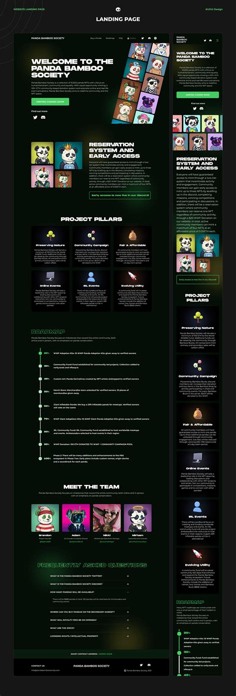 NFT Collection Website UIUX Design On Behance