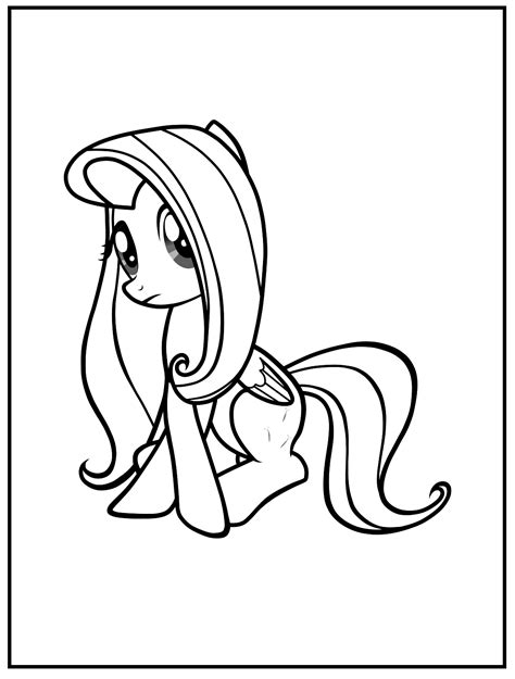 Free Printable Fluttershy Coloring Pages