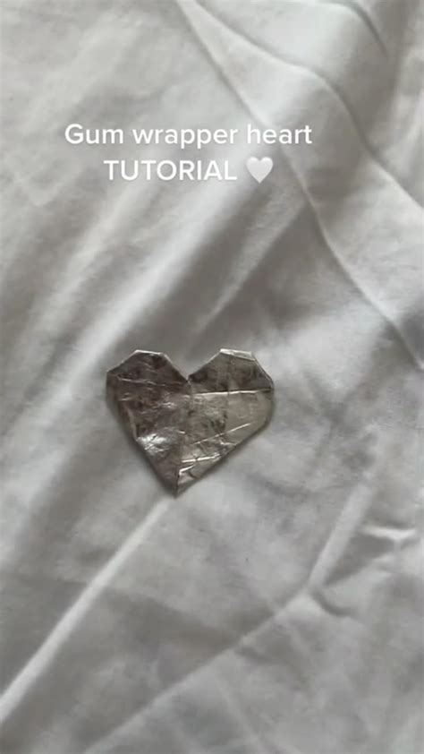 Gum Wrapper Heart Tutorial