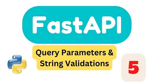 Query Parameters And String Validations Part5 Fastapi Tutorial 2023