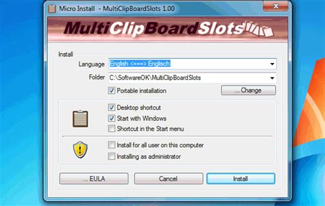 Optionally As Installed Or Portable Windows Clipboard Tool