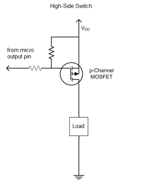 How To Turn On P Channel MOSFET With V Instead Of GND General Electronics Arduino Forum