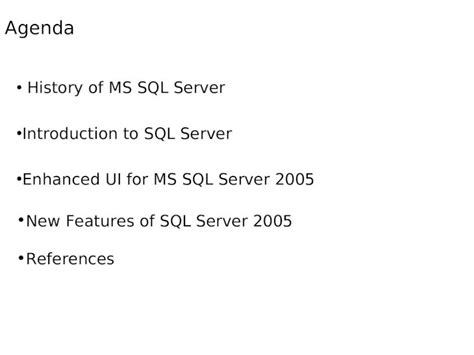 Ppt New Features Of Sql Server 2005 Dokumentips