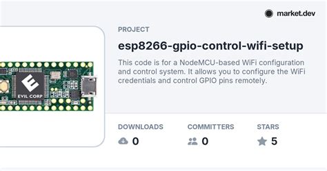 Esp8266 Gpio Control Wifi Setup Ecosystem Directory Market Dev