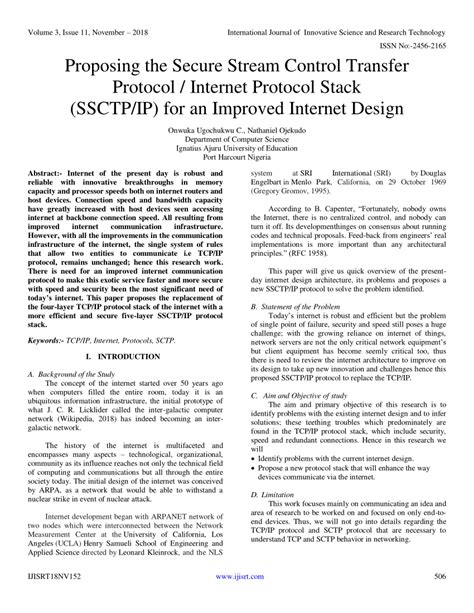 Pdf Proposing The Secure Stream Control Transfer Protocol Internet Protocol Stack Ssctp Ip