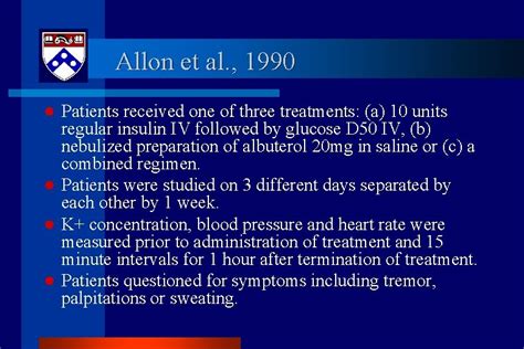 Nebulized Albuterol For The Treatment Of Hyperkalemia Department
