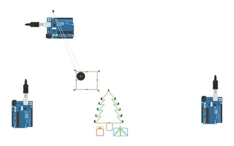 Circuit Design Árbol Navidad Tinkercad