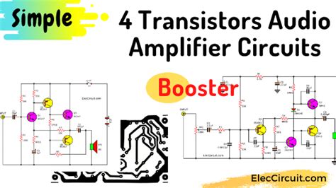 4 Simple Transistor Amplifier Circuit Eleccircuit Com