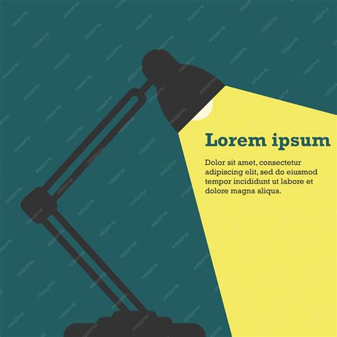 Premium Vector Table Lamp Vector Illustration