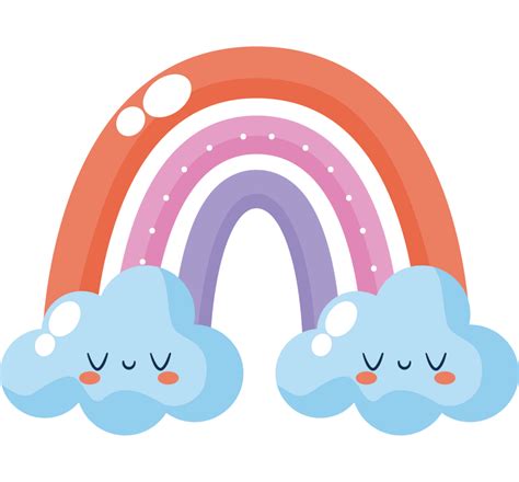 Weather Rainbow Cute 51867190 Png
