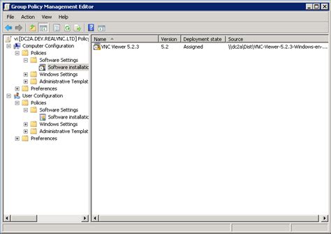 Deploying Realvnc Software Msis Using Group Policy Software Spiceworks Community