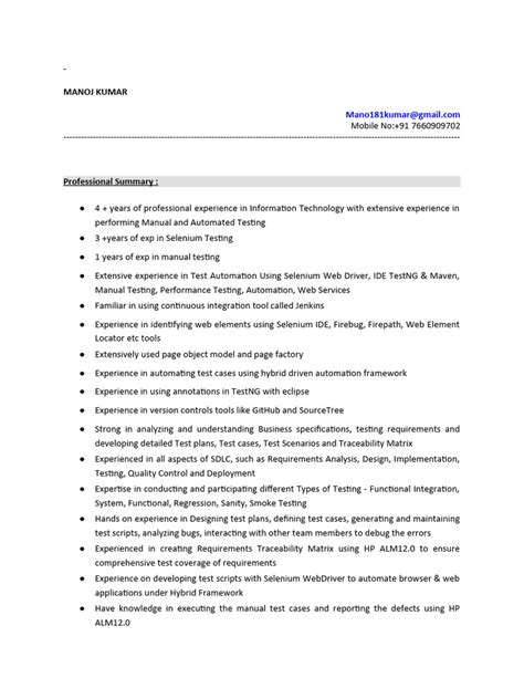 Manoj Kumar New Testing Download Free Pdf Selenium Software Software Testing